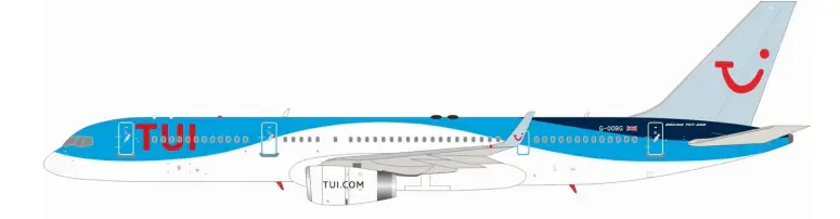 B757-200 TUI wave livery G-OOBG 1:200 with stand +NSI+ - avworld.ca