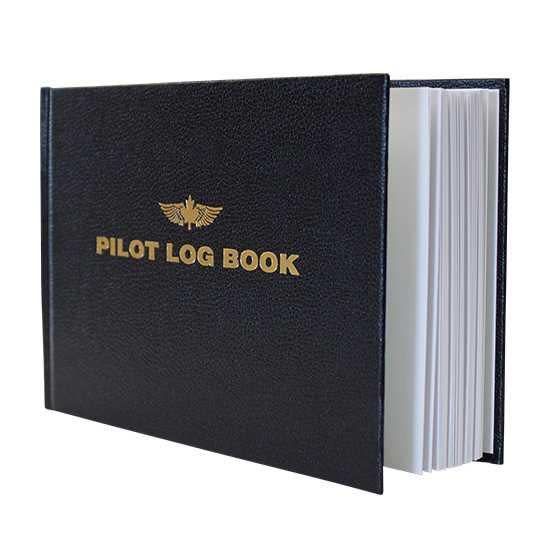 Pilot Logbook Small Black hardcover 8 3/4" x 5 1/2" - avworld.ca