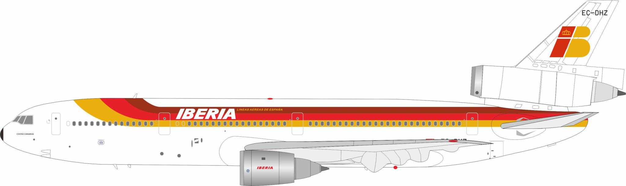 DC-10-30 Iberia final livery EC-DHZ ready 1:200 with stand (2nd release ...