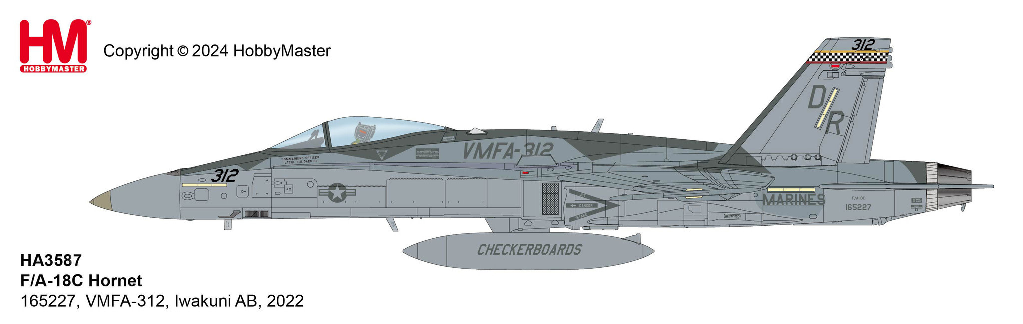 F/A-18C Hornet VMFA-312 USMC 165227 MCAS Iwakuni Yamaguchi Japan 2022 1 ...