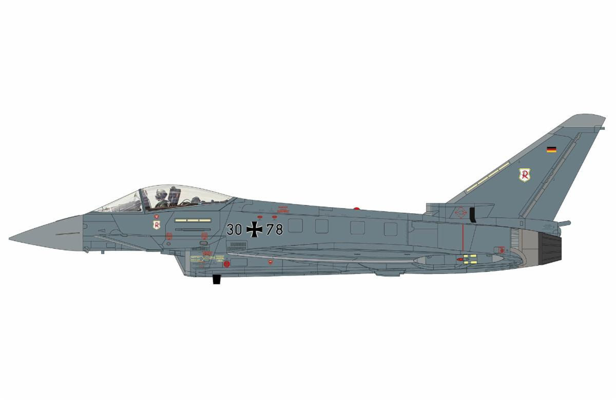 Eurofighter Typhoon Luftwaffe 30+78 2021 1:72 (with 4 x GBU-48) +pre ...