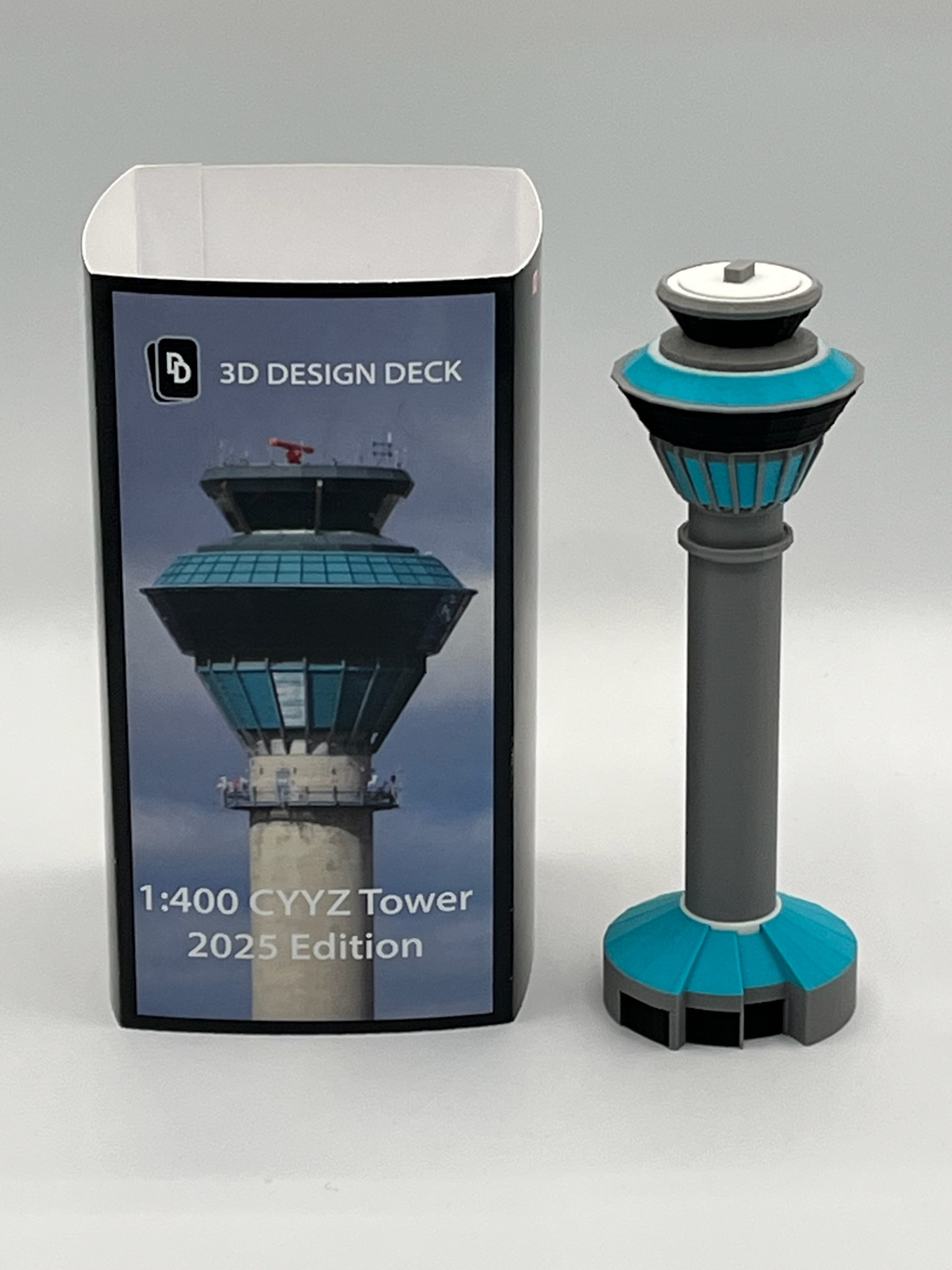 Toronto CYYZ Control Tower- 3D printed 1:400 - avworld.ca