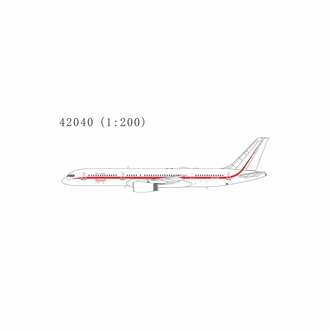 B757-200 N757HW Honeywell old livery 1:200 with test engine RB11 ...