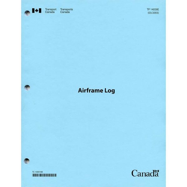 Aircraft Technical Log: Airframe Log softcover*NEW* | avworld.ca