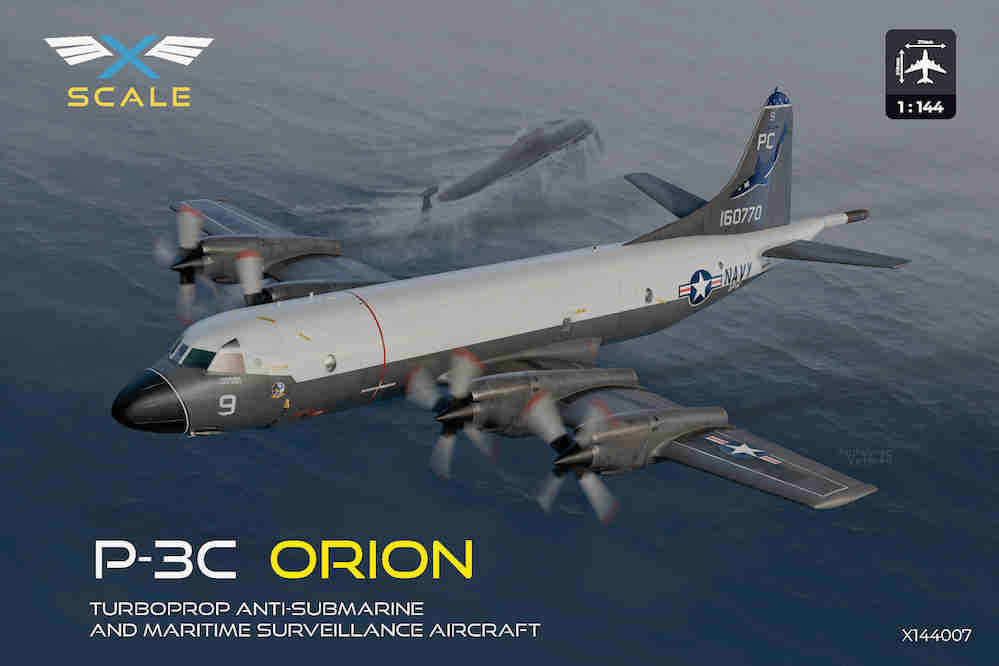 X-Scale P-3C Orion anti-submarine & maritime surveillance 1:144 New ...