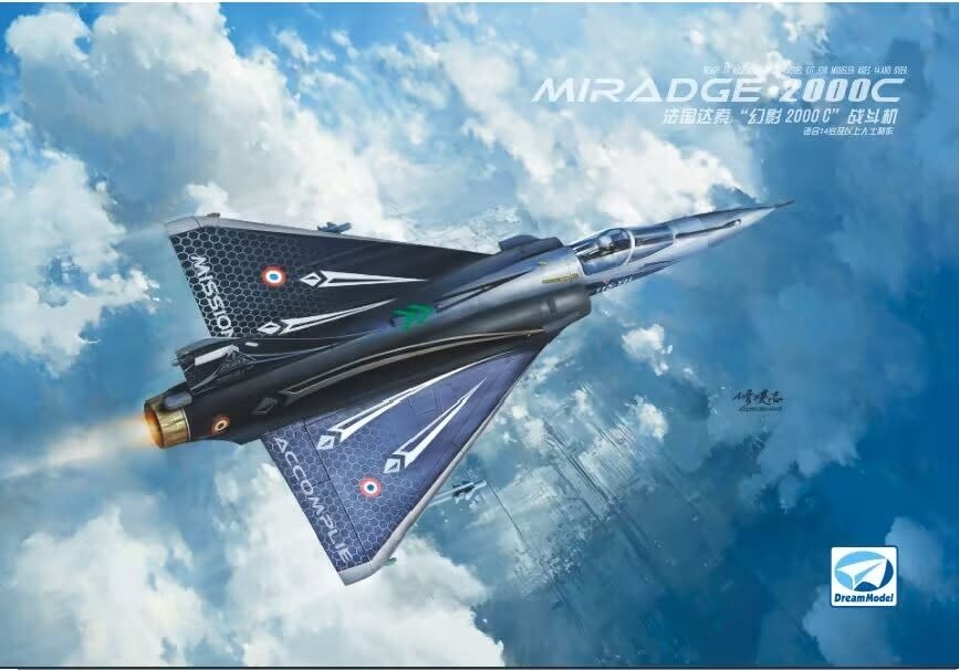 Dream Model Mirage 2000C multi-role jet fighter 'Mission Accomplie' 1: ...