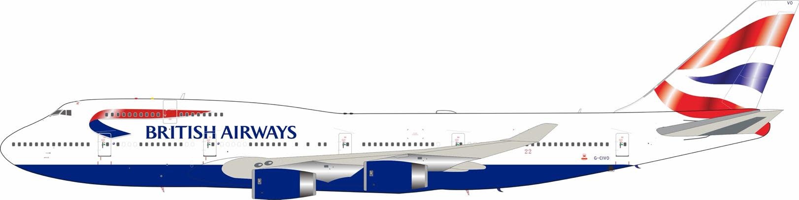 B747-400 British Airways Union Jack livery G-CIVO 1:200 - avworld.ca