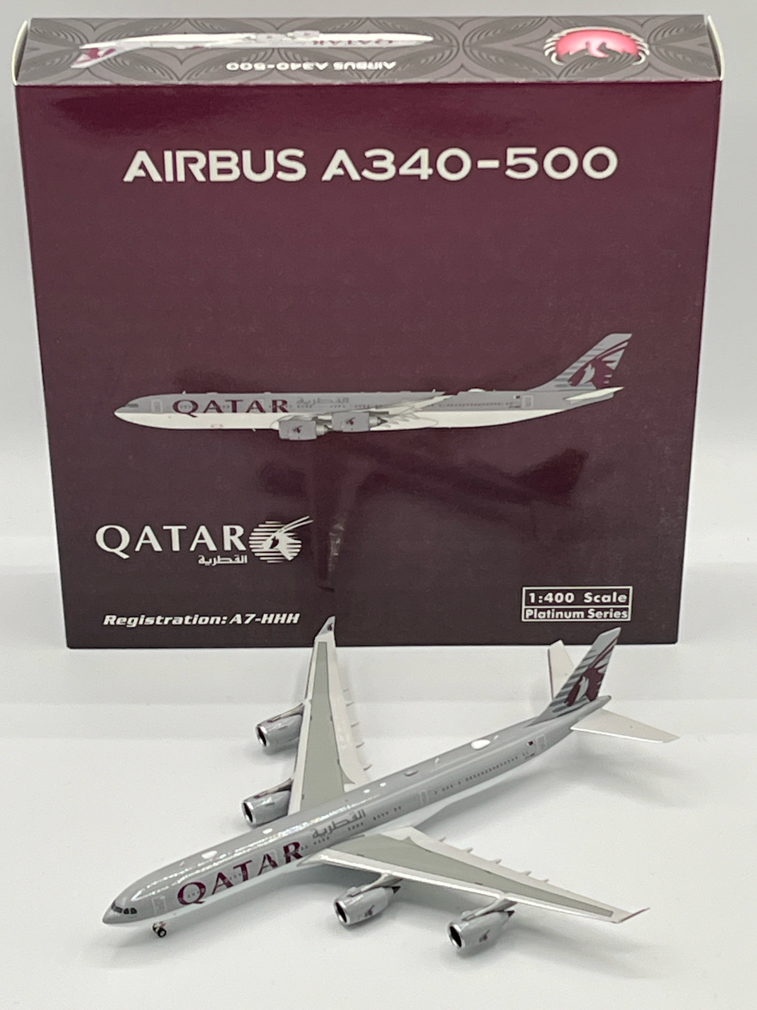A340-500 Qatar Amini Flight A7-HHH 1:400 - avworld.ca