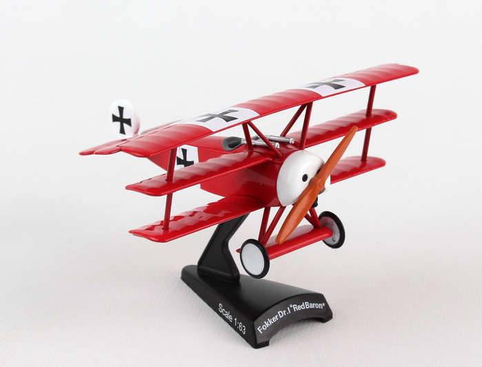 Fokker DRI Von Richthofen Red Baron 1:63 with stand - avworld.ca