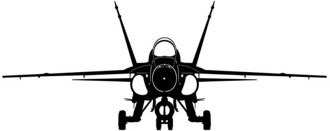FA18 Hornet Silhouette - avworld.ca