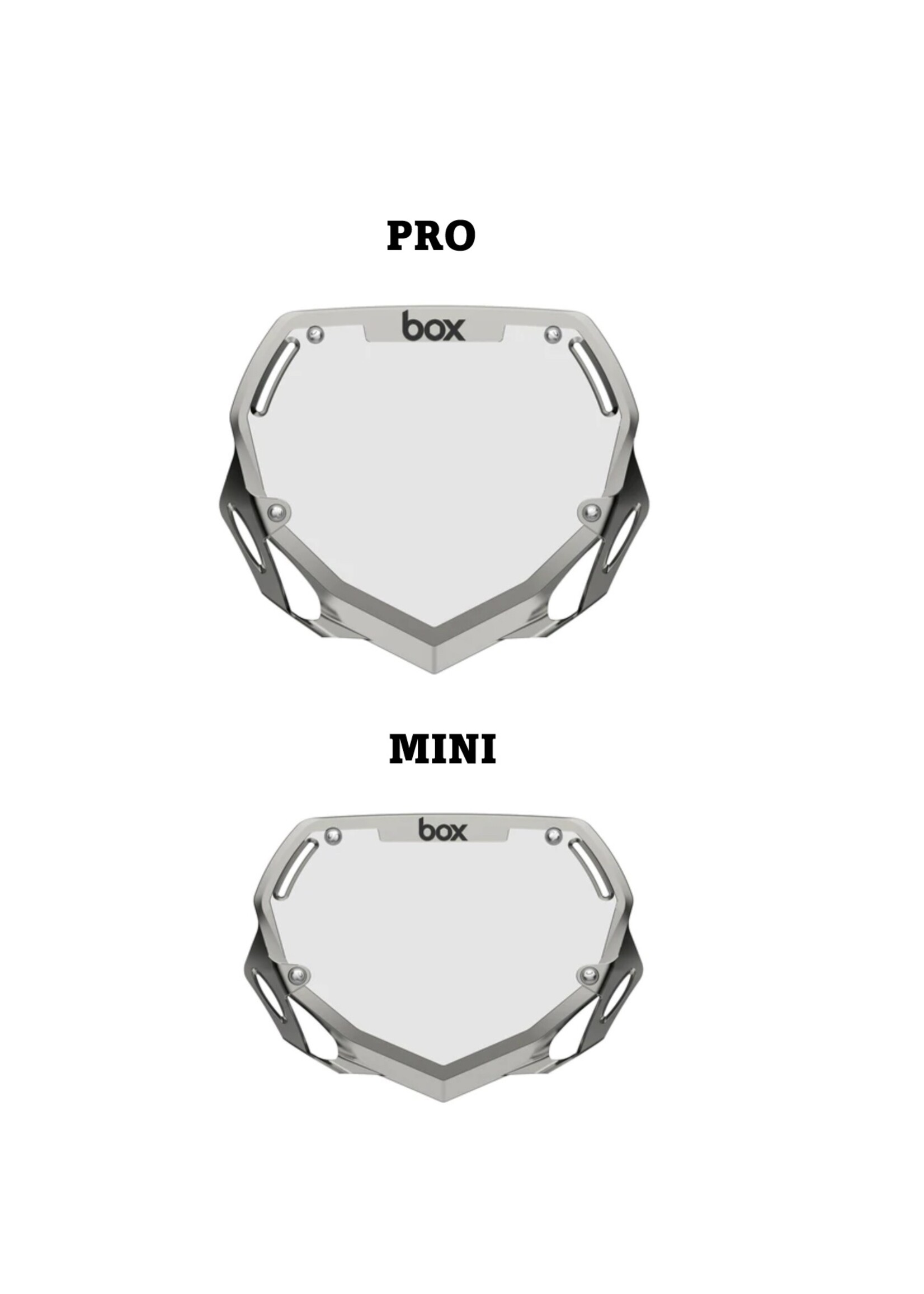 Box Phase 1 Number Plate - Power Cycles BMX