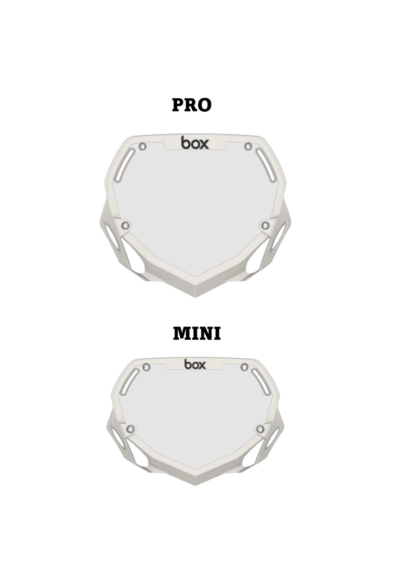 Box Phase 1 Number Plate - Power Cycles BMX