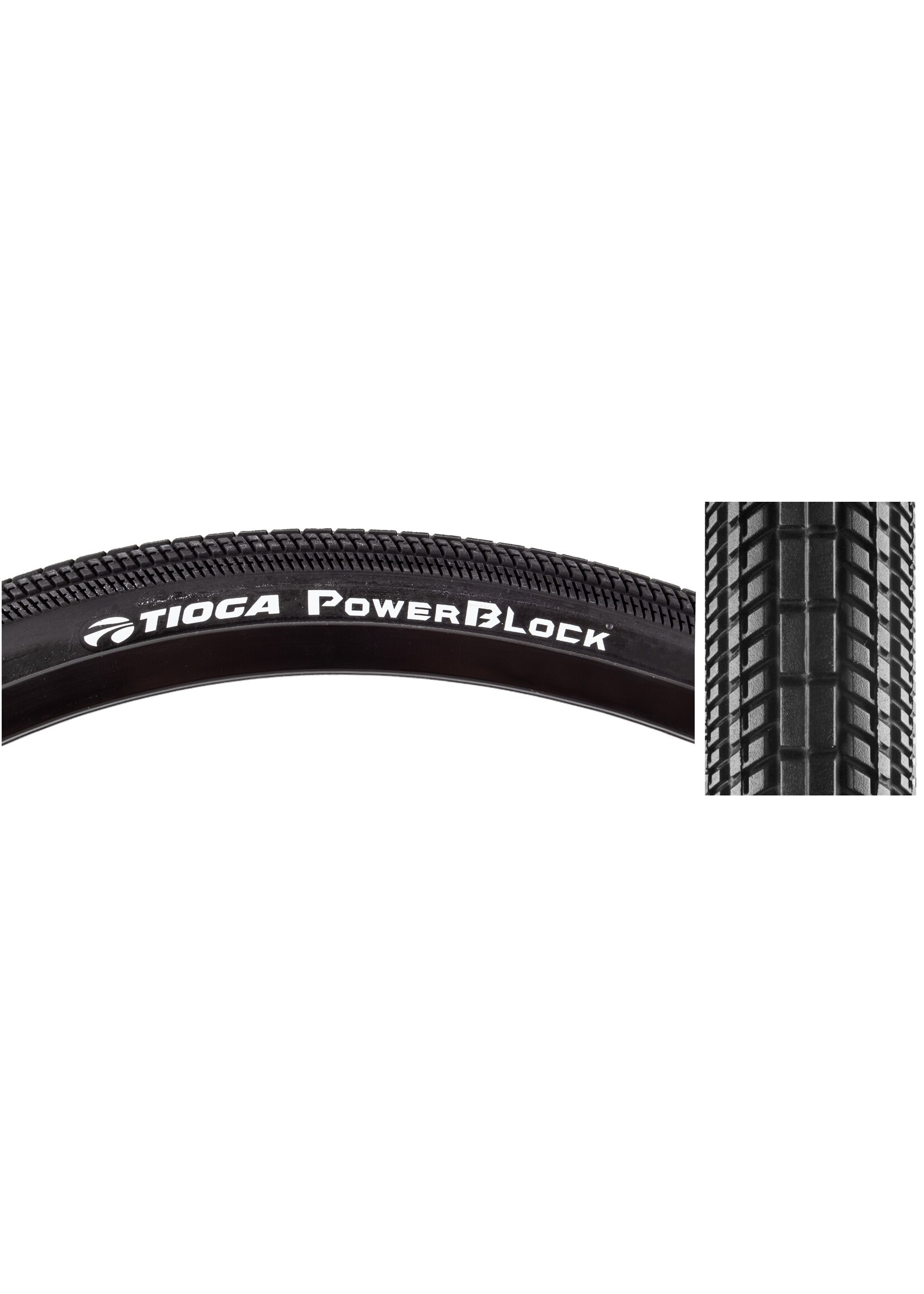 Tioga Tires RP Powerblock Wire Black - Power Cycles BMX