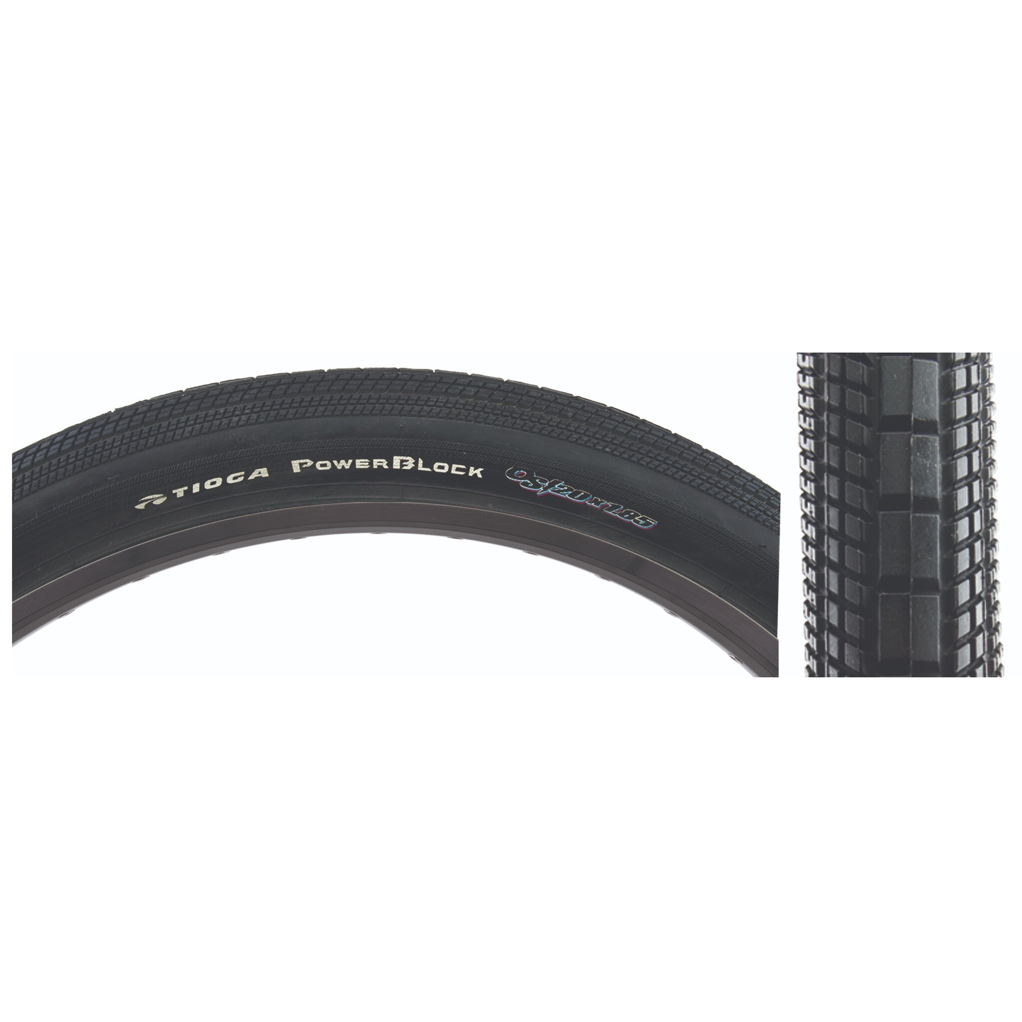 Tioga Powerblock Tire OS20 Wire Black - Power Cycles BMX