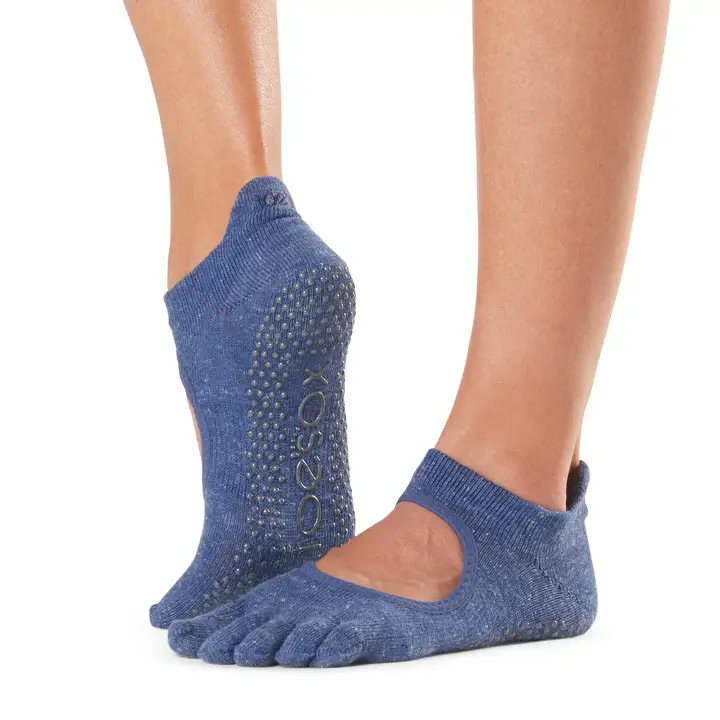 ToeSox - Bellarina - Full Toe Grip - Navy - Socks & Soles
