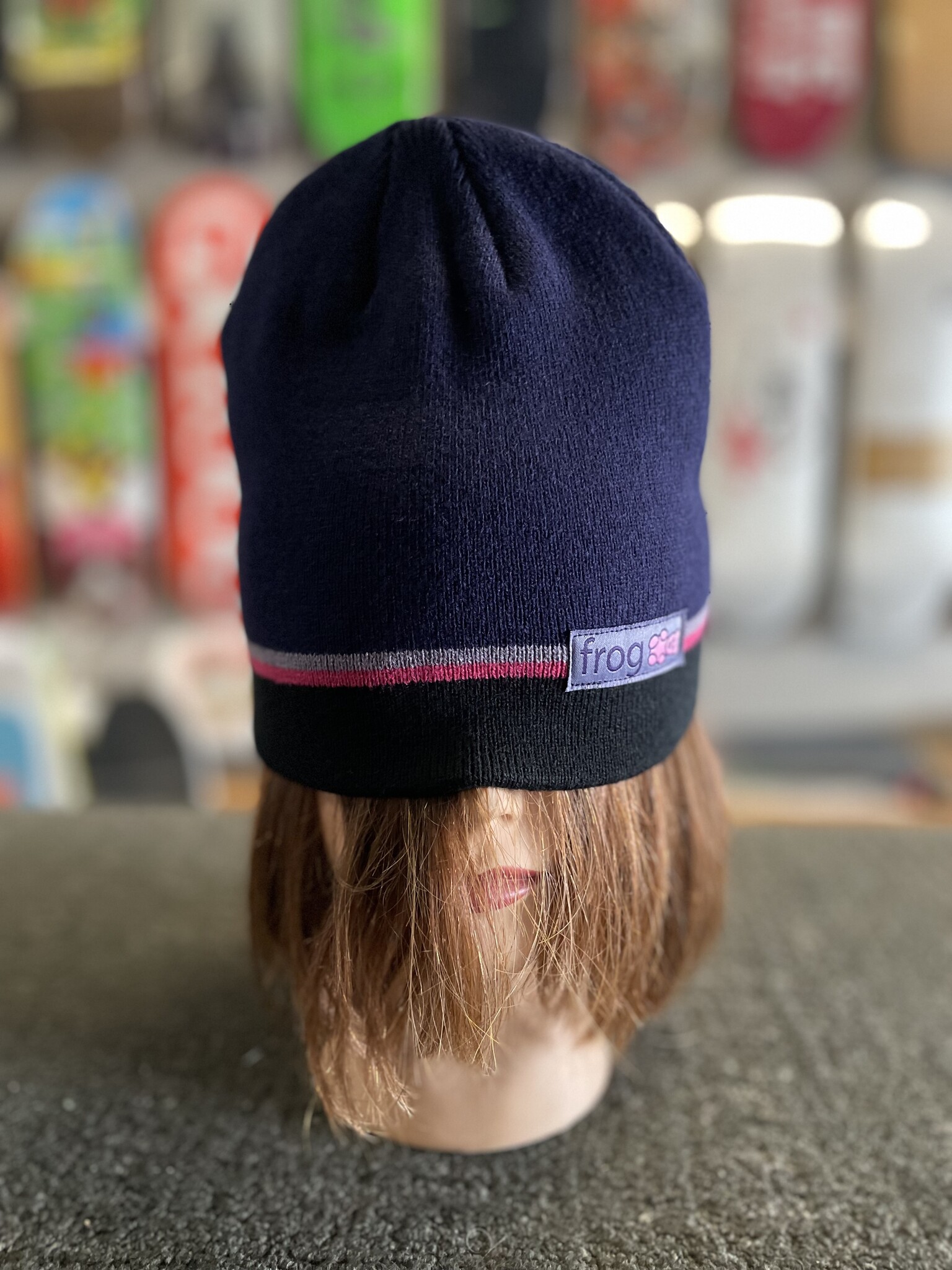 Frog Teddy Beanie - Navy - FA SKATES