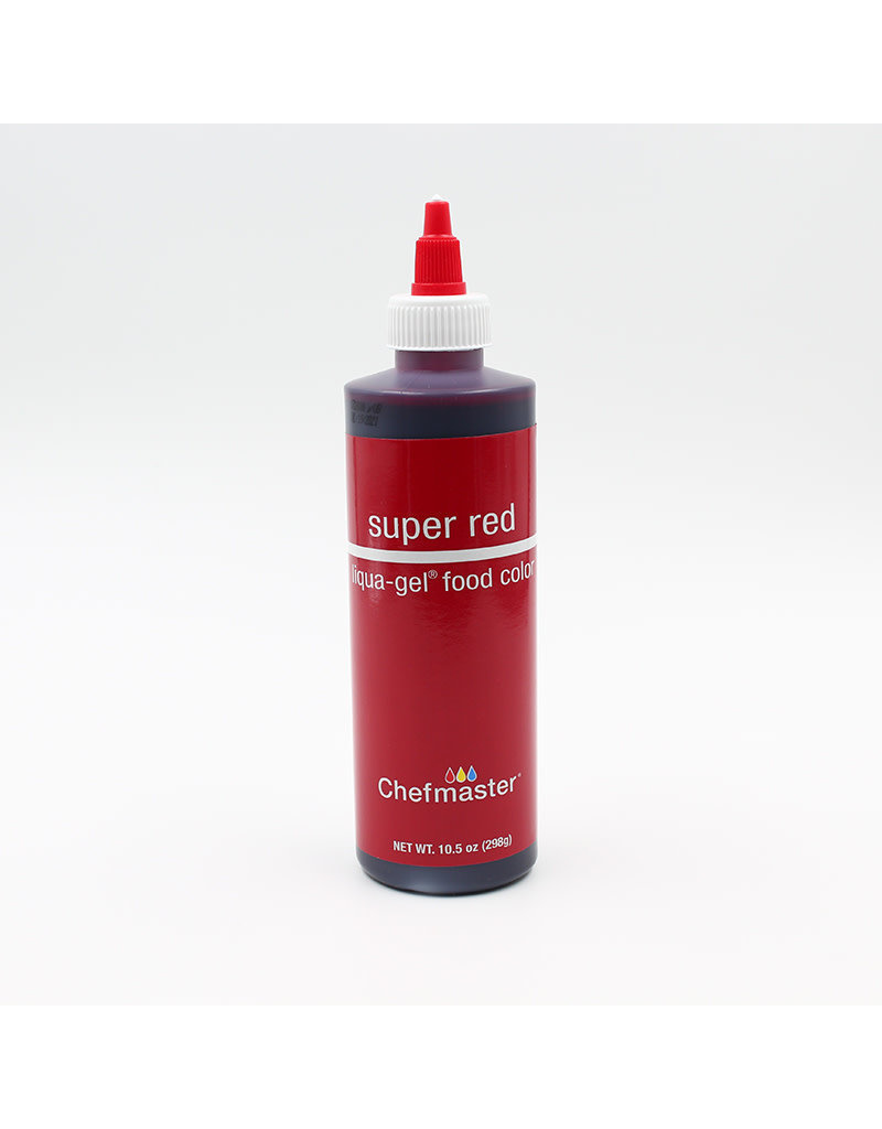 CHEFMASTER SUPER RED LIQUA GEL 10.5 OZ - eCakeSupply