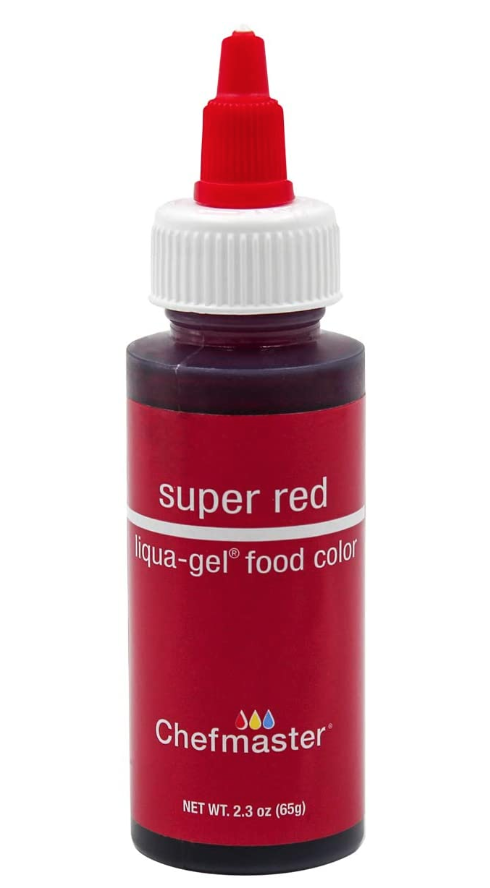 CHEFMASTER LIQUA GEL SUPER RED 2.3 OZ - eCakeSupply