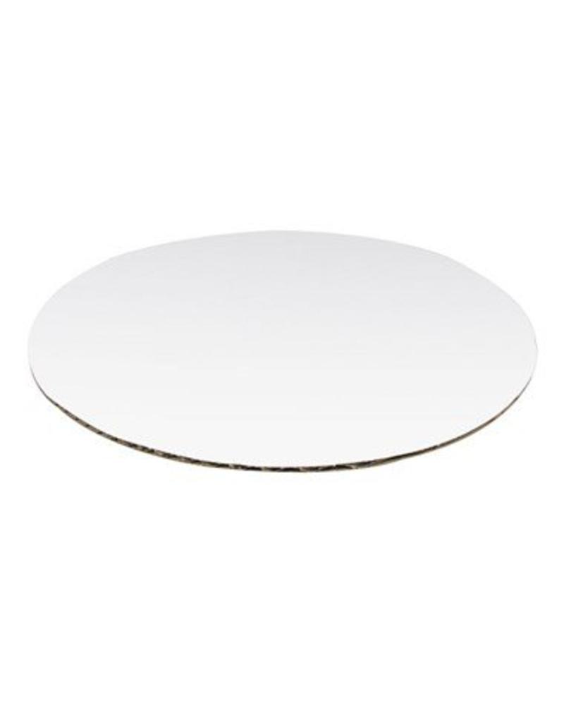Corrugated Circle White 9 " - eCakeSupply - eCakeSupply