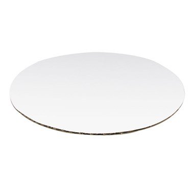 Corrugated Circle White 9 " - eCakeSupply - eCakeSupply