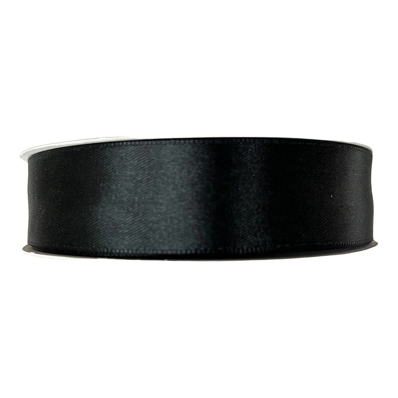 SATIN RIBBONS 1" X 50 YARDS NEGRO (CS5039) - eCakeSupply