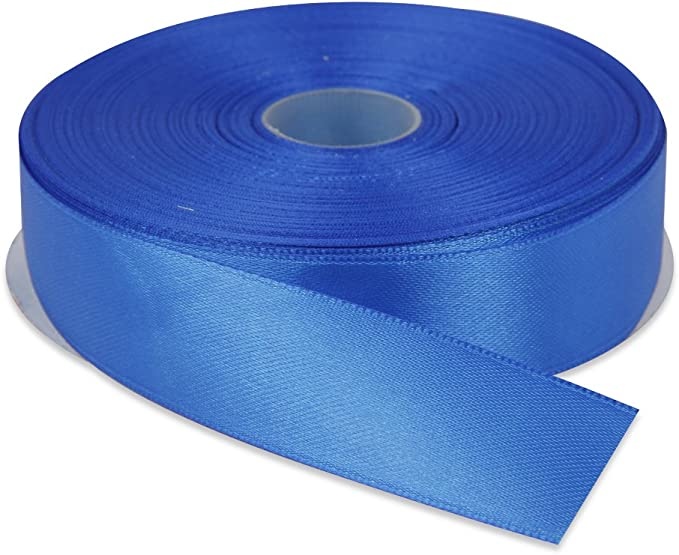 SATIN RIBBONS 1" X 50 YARDS AZUL REY (CS5036) - eCakeSupply