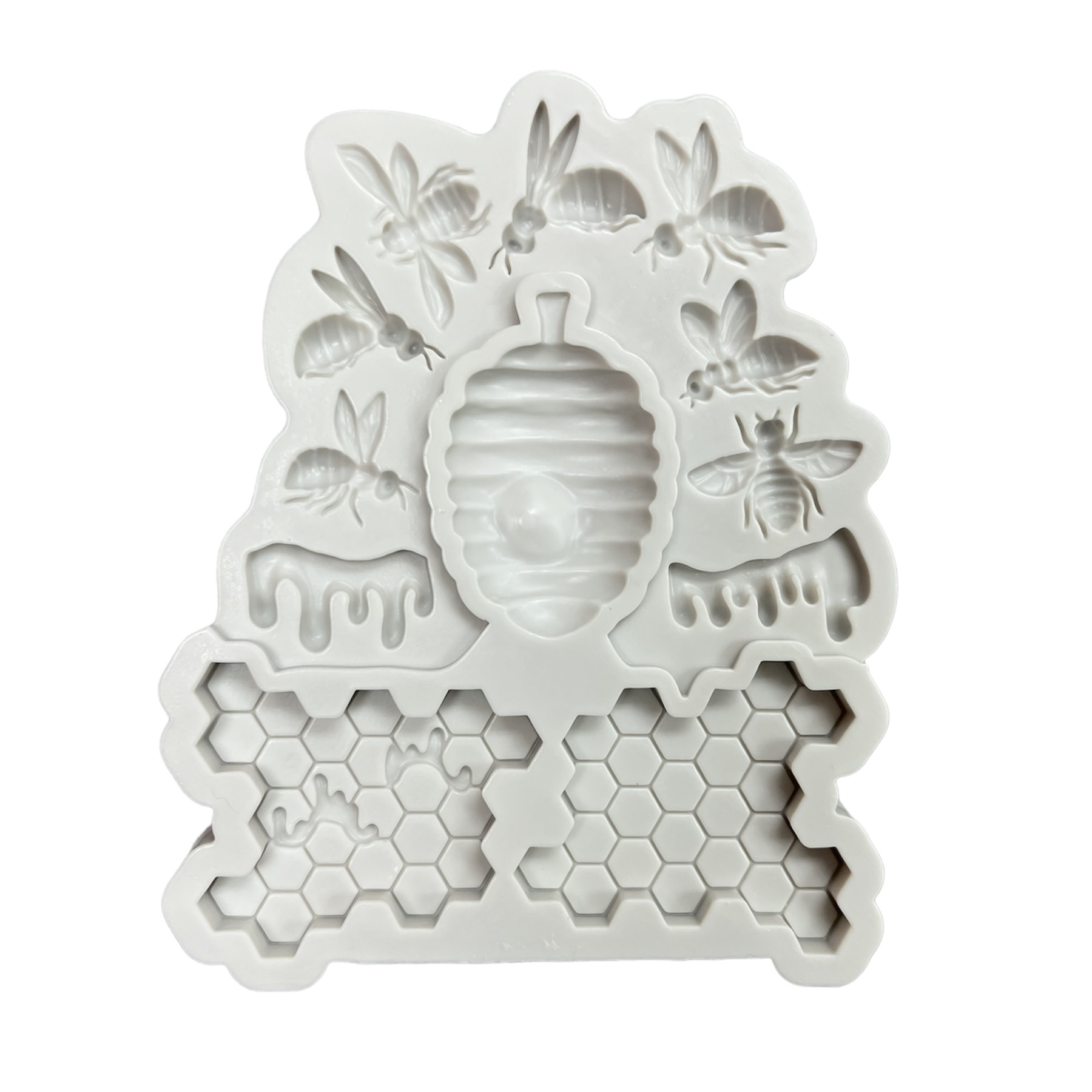 BEE AND HONEYCOMB SILICONE MOLD - eCakeSupply