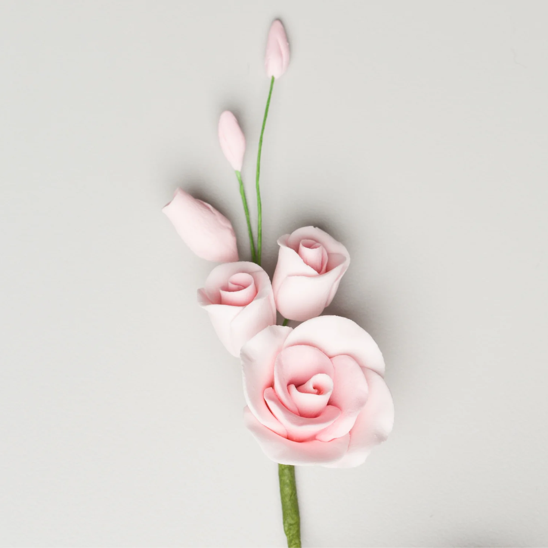 SUGAR FLOWER ROSE FILLER PINK 3" - eCakeSupply