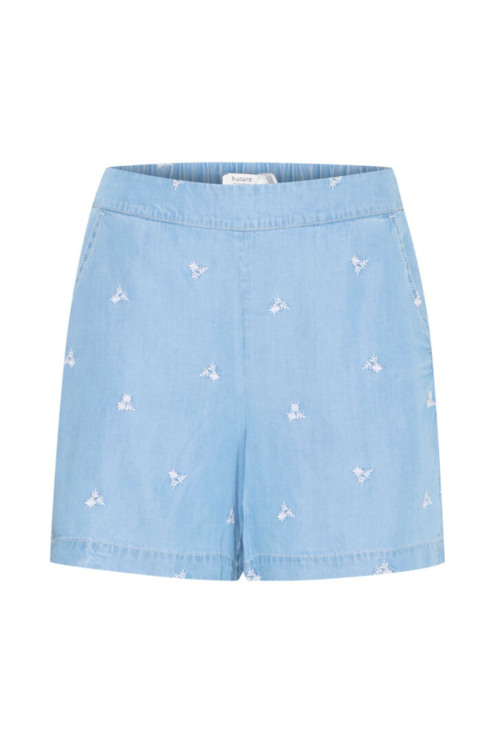 SHORT KOSMO - LIGHT BLUE DENIM FLOWER - Boutique La Penderie