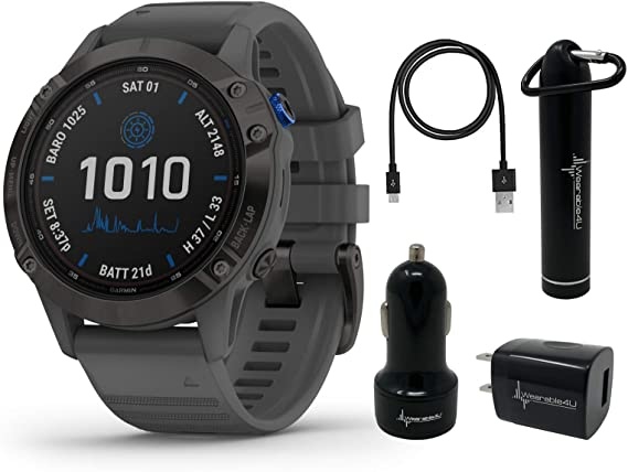 fenix 6 Pro, Black w/ Black Band - Joint Force Tactical