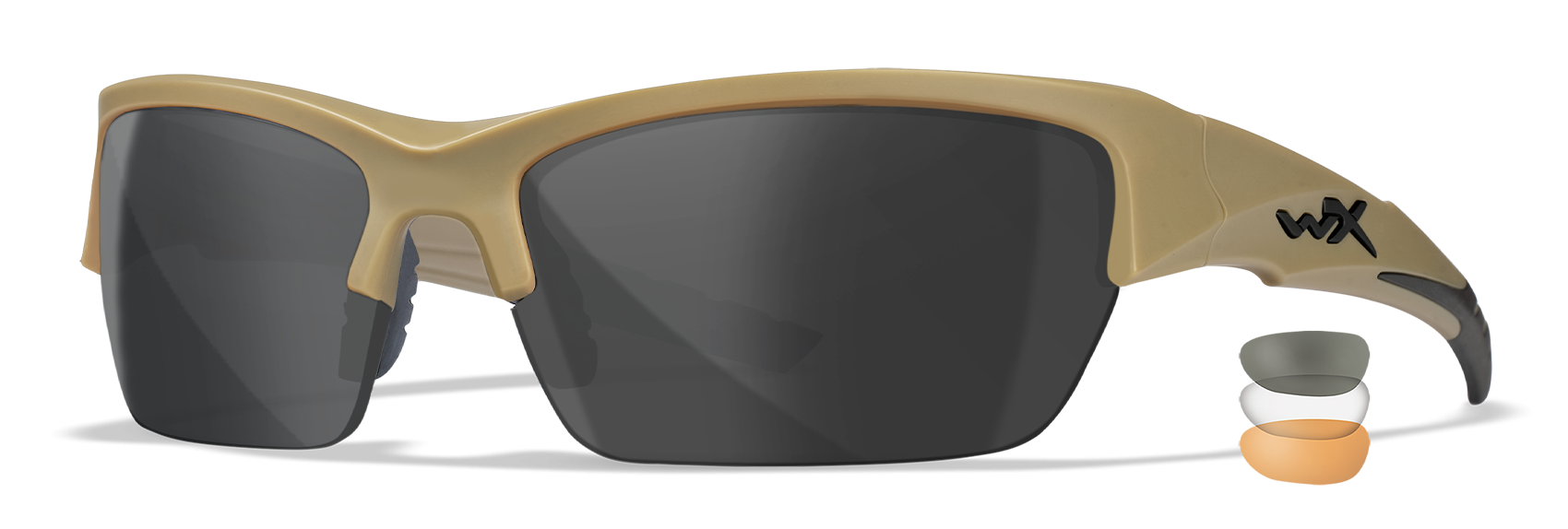 VALOR GREY/CLEAR/RUST/MATTE TAN FRAME - Joint Force Tactical