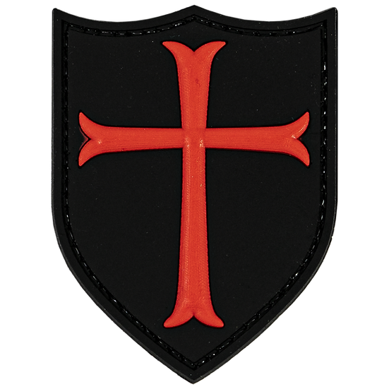 Knights Templar Cross Black & Red - Joint Force Tactical