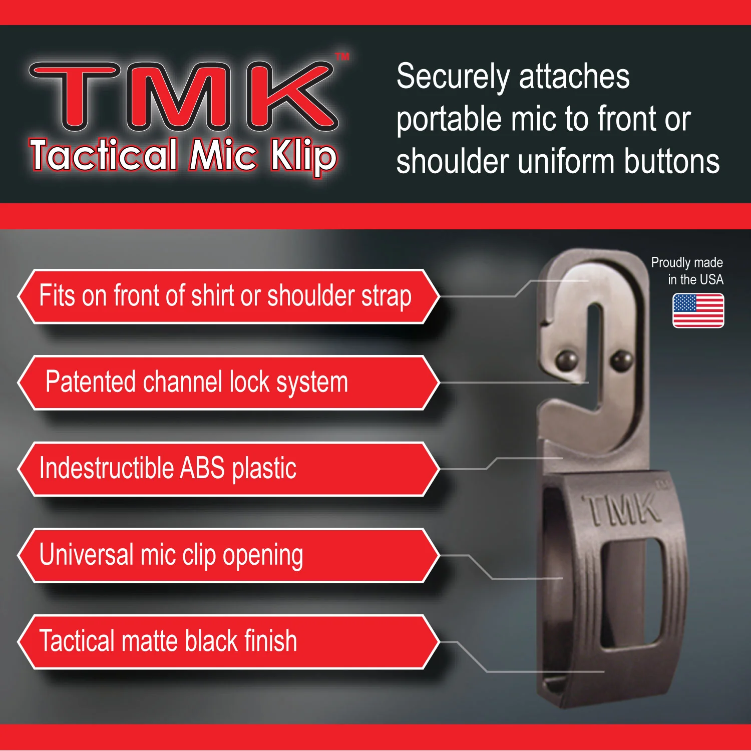 Tactical Mic Klip - Joint Force Tactical