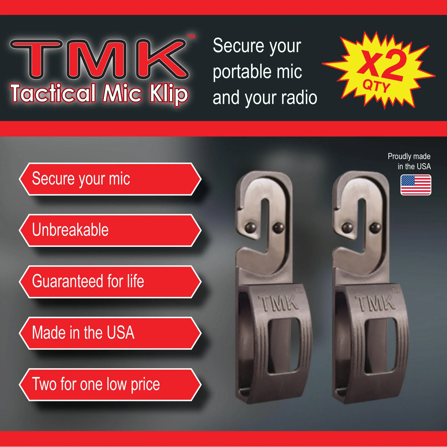 Tactical Mic Klip 2 - Joint Force Tactical