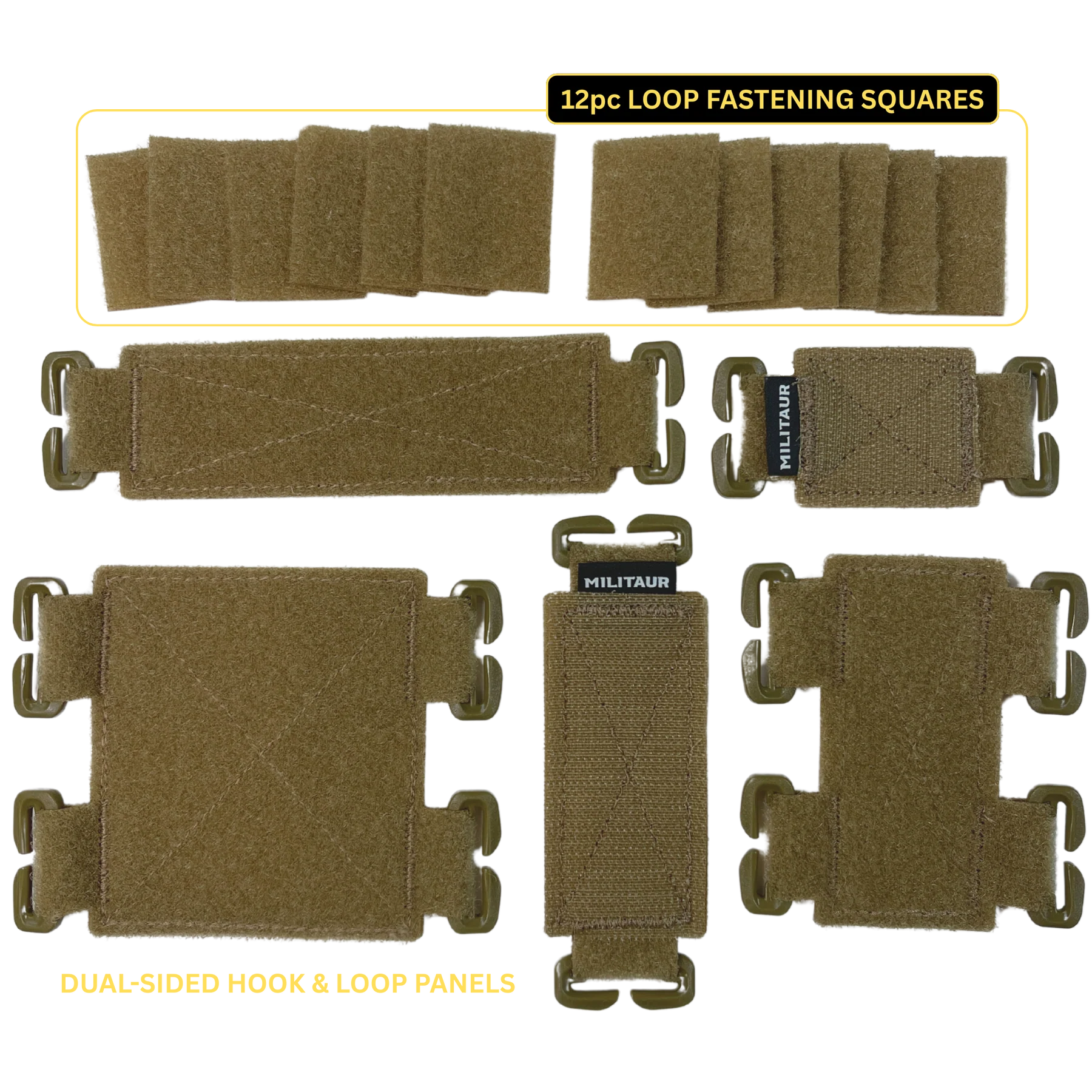Hook and Loop Panel Set 5 Pack - Joint Force Tactical