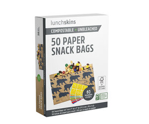 Compostable Snack Bags Bear 50 Count - Kreatelier