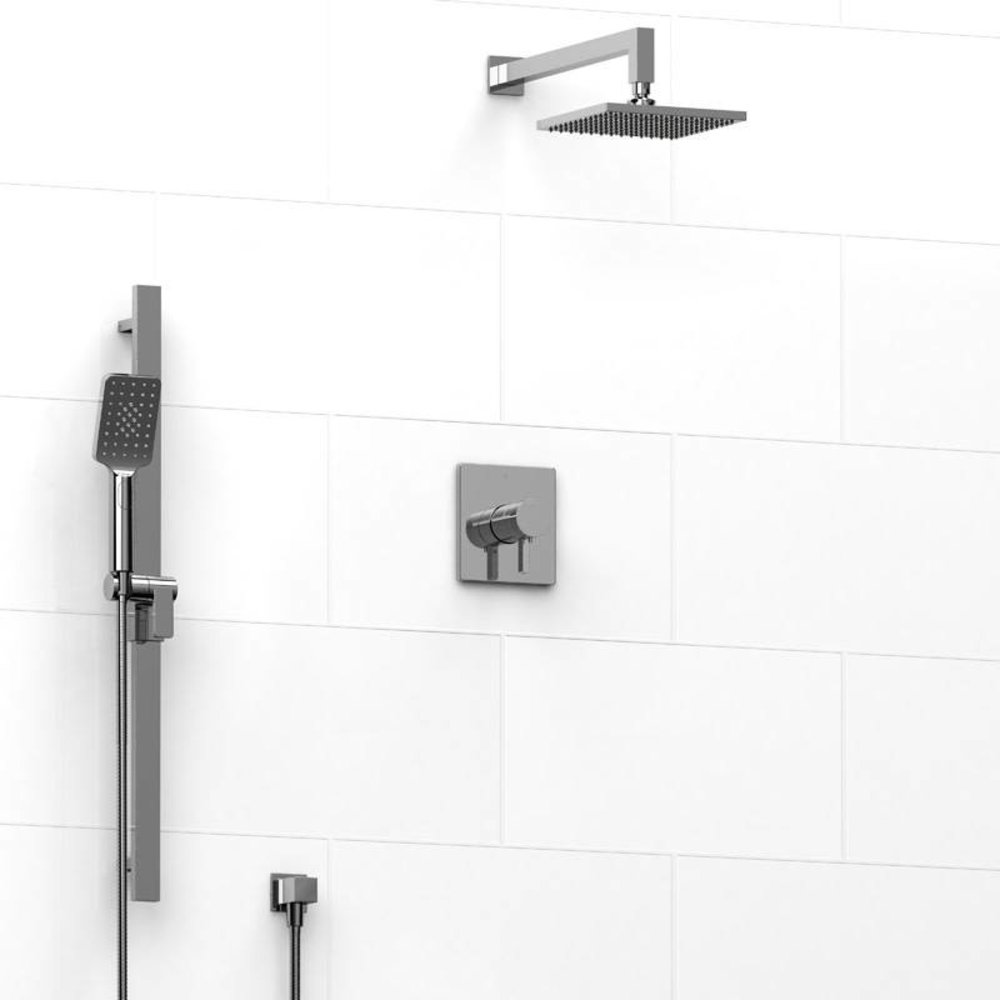 Riobel Paradox Square Pressure Balance Shower System - TKIT#323PXTQC ...