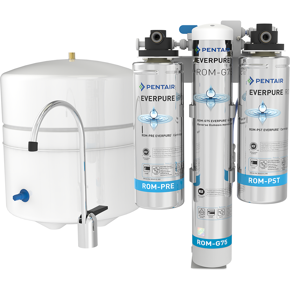 Pentair - ROM IV 3 Stage RO System - Dupont Kitchen and Bath Fixtures