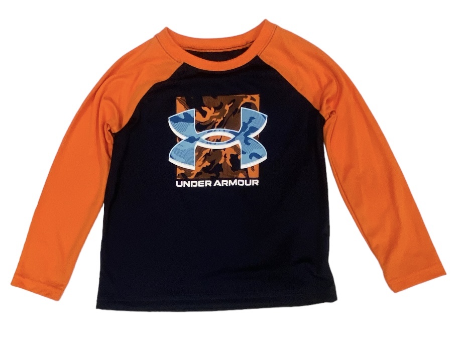 Camo And Orange Under Armour Logo