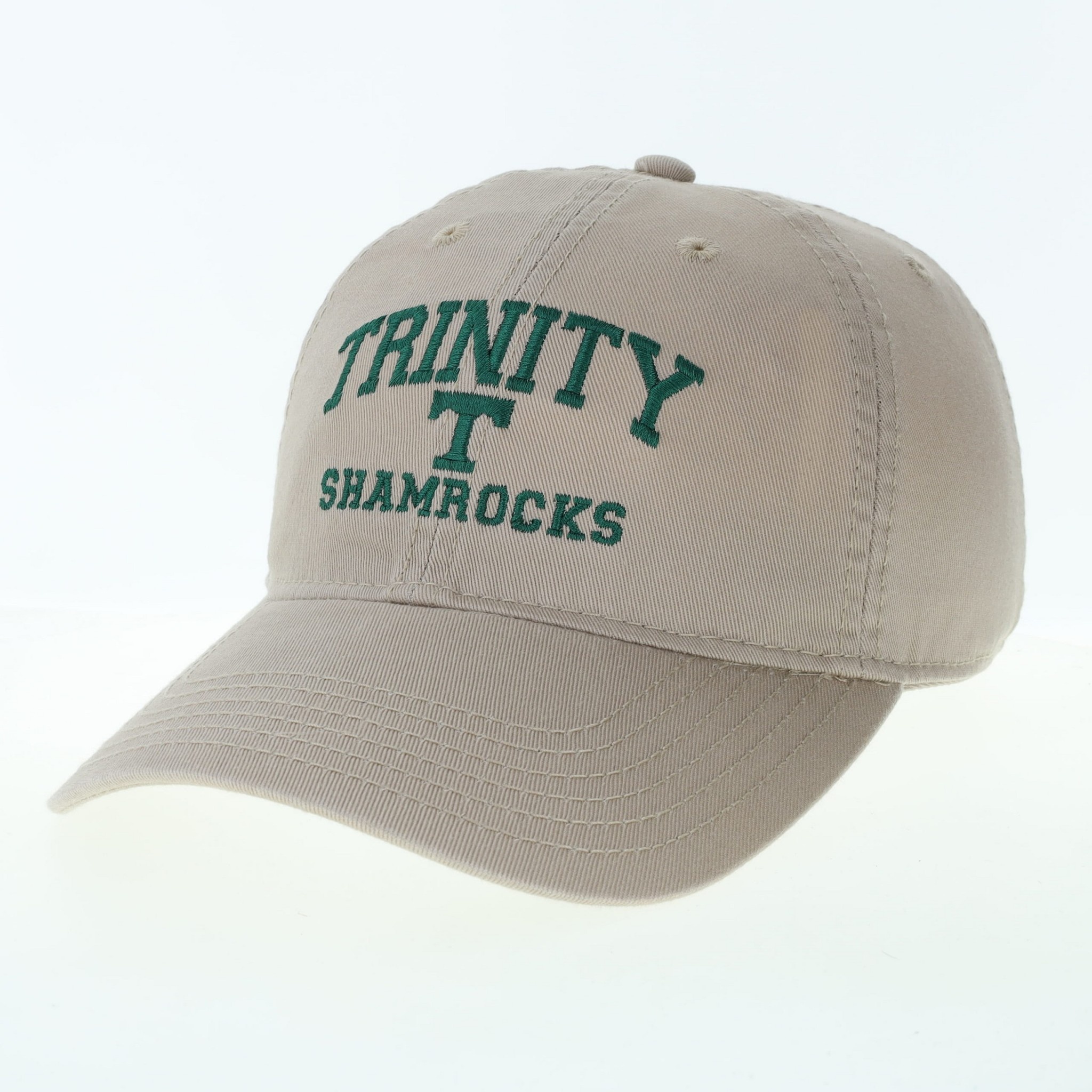 Legacy Athletics Legacy Cotton Hat Trinity T Shamrocks Khaki - Trinity Campus Store
