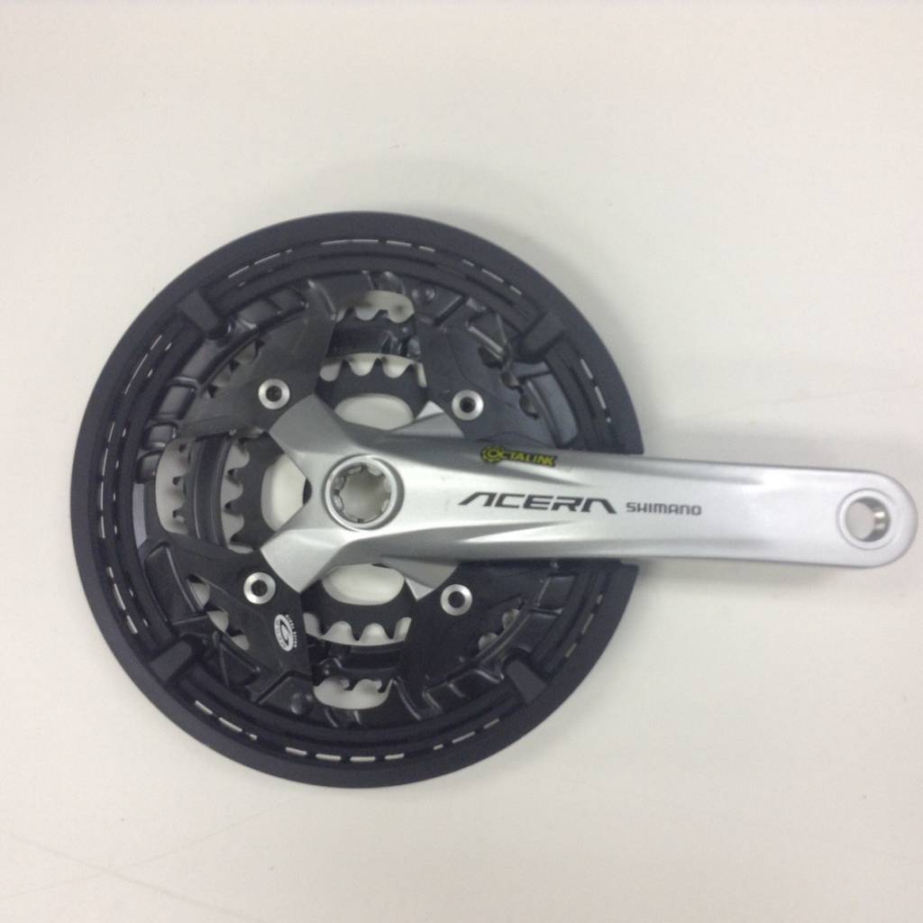 Acera FC-M391-8, Crankset, Shimano, 9 sp., 175mm, 26/36/48T, BCD:64 ...