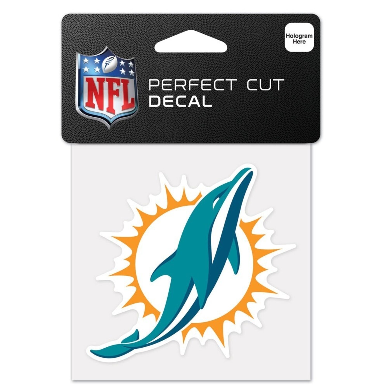 Small Decal 4"x4" NFL Miami Dolphins - The Locker Room of Downey
