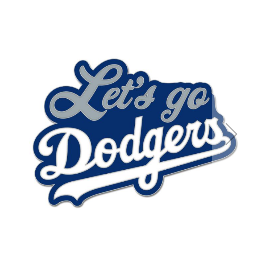 Dodgers Lets Go Dodgers Pin - The Locker Room of Downey