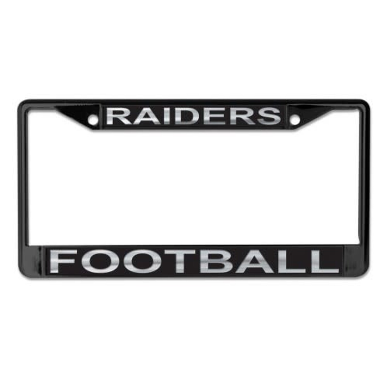 Raiders SL Black Metallic License Plate Frame - The Locker Room of Downey