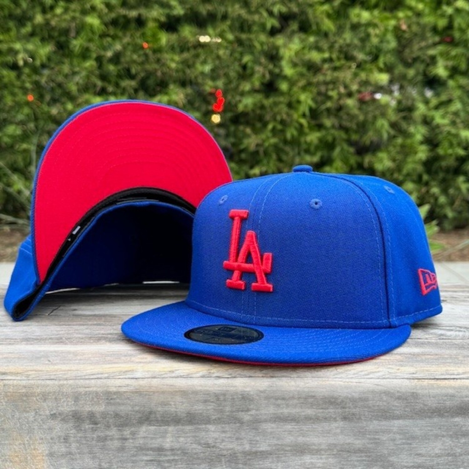 LA Dodgers Light Royal Red "LA" Red UV - The Locker Room of Downey
