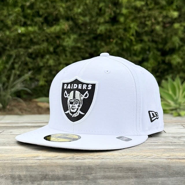 Raiders Shield All White - The Locker Room of Downey