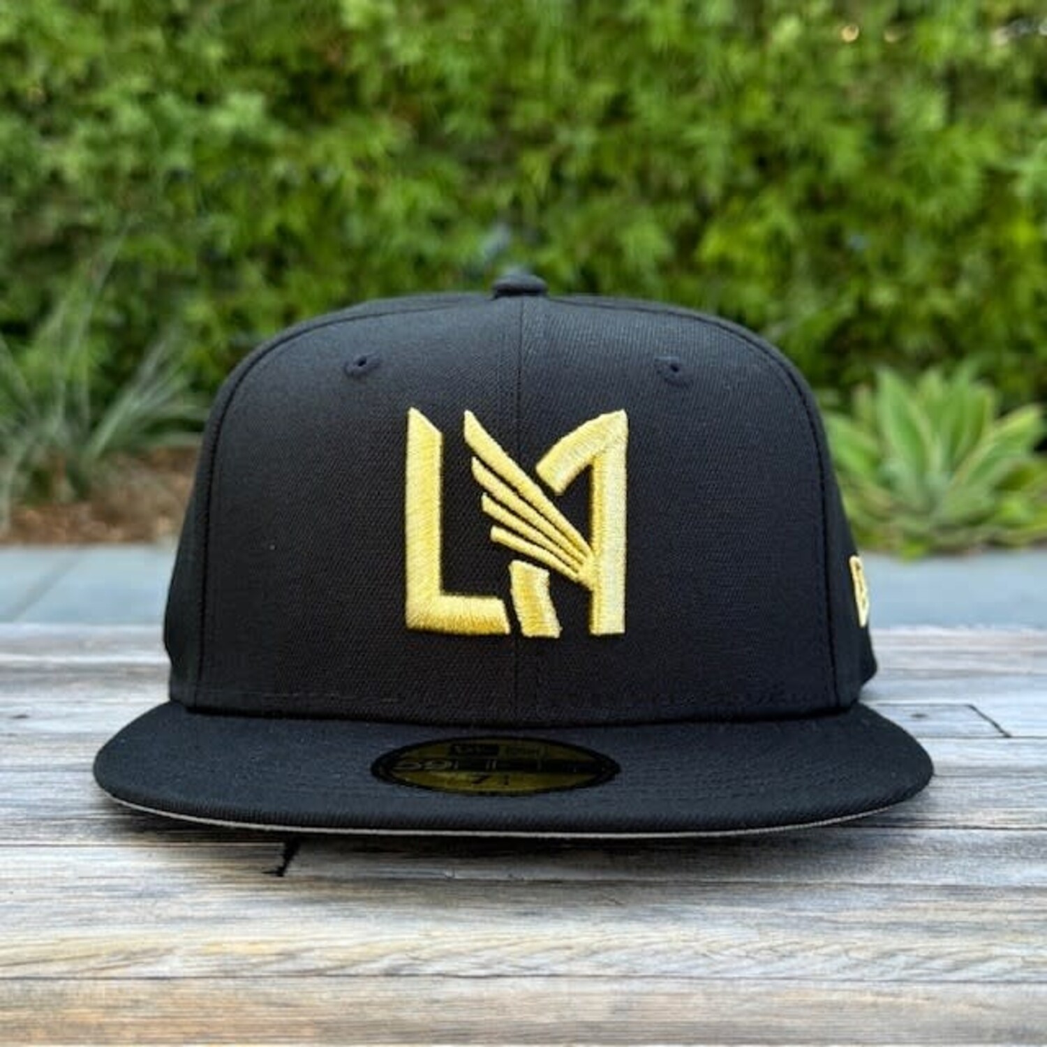 LAFC Black Metallic Gold Logo Fitted - The Locker Room of Downey