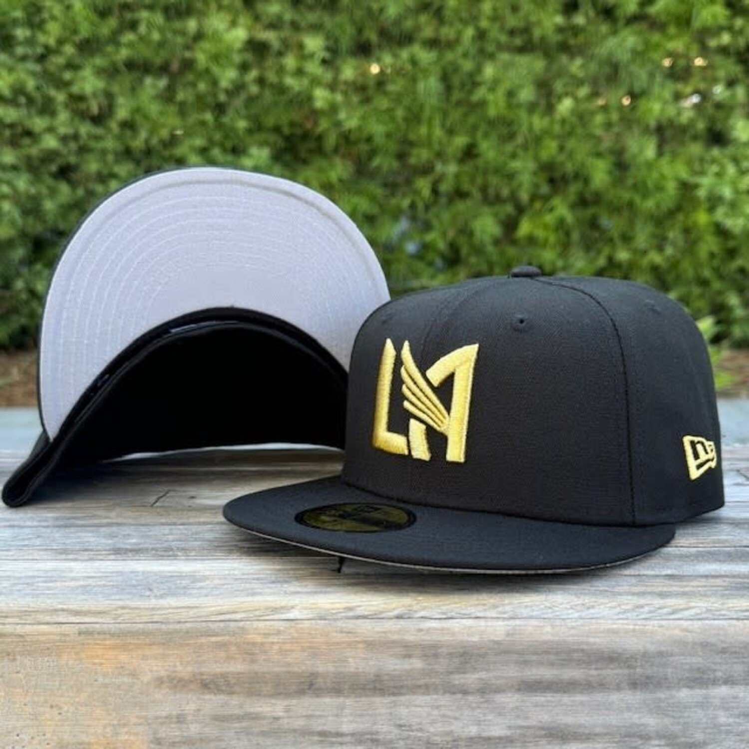 LAFC Black Metallic Gold Logo Fitted - The Locker Room of Downey