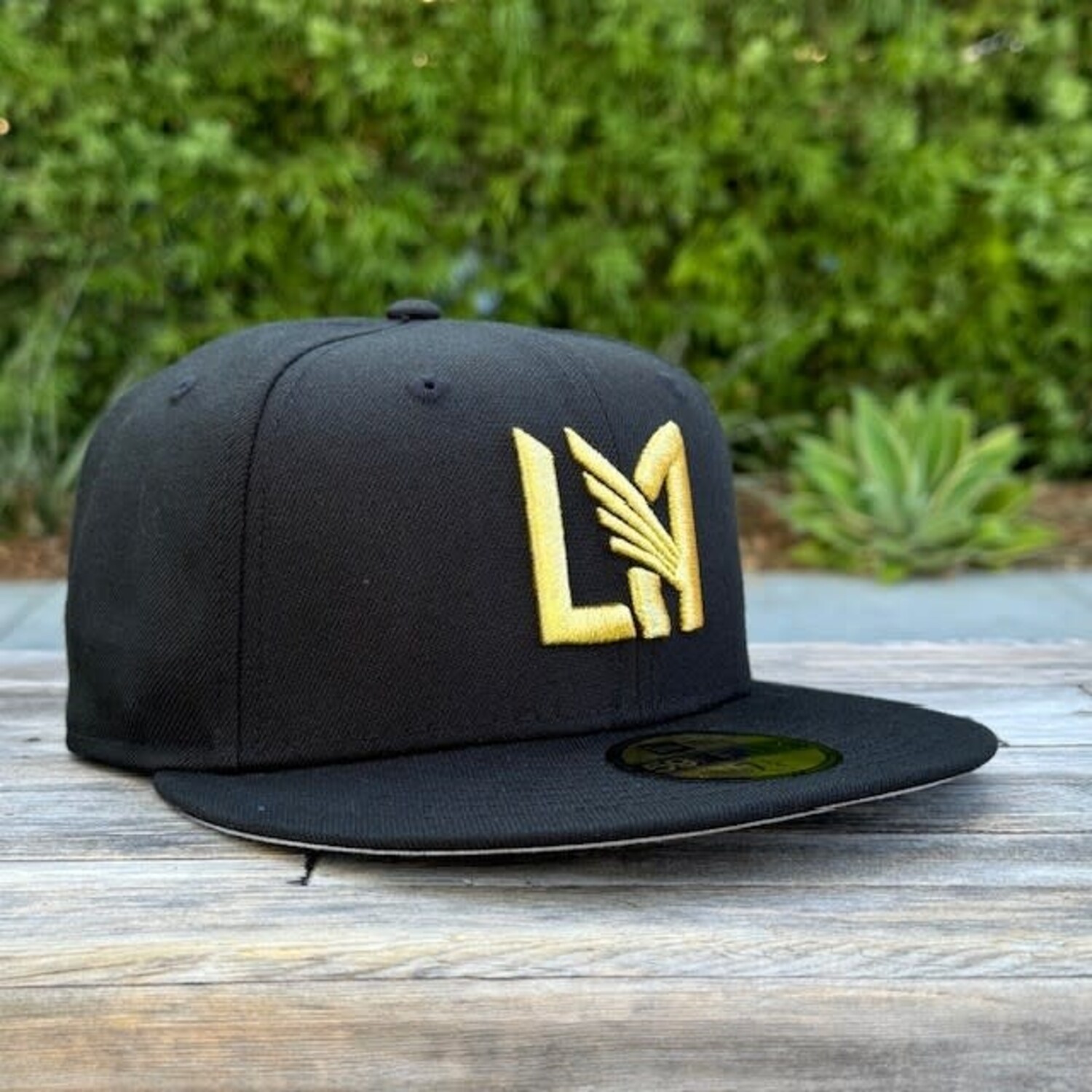 LAFC Black Metallic Gold Logo Fitted - The Locker Room of Downey