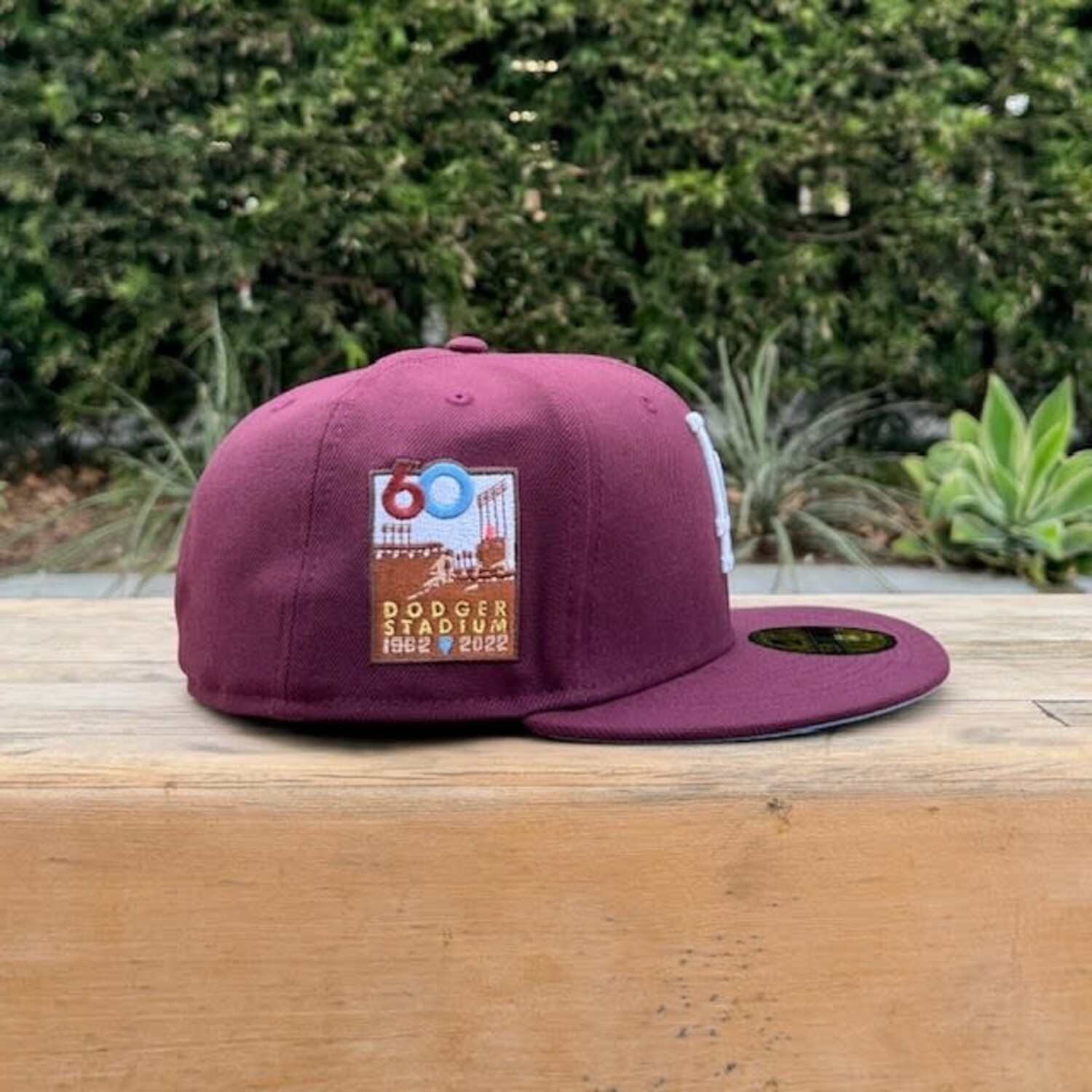 LA Maroon 60th Stadium Sky Blue UV Fitted - The Locker Room of Downey
